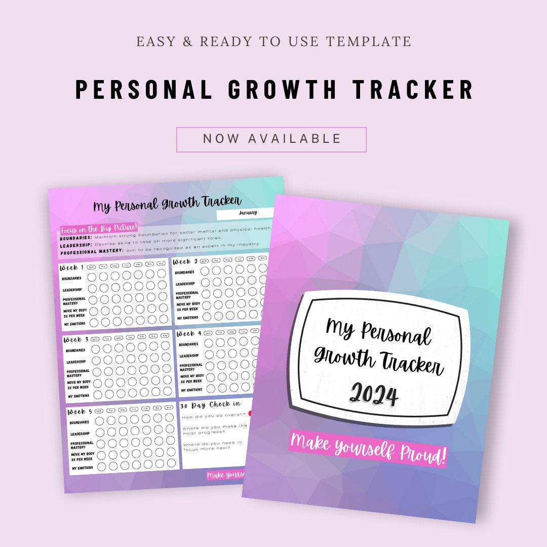 Personal Growth Tracker - Etsy