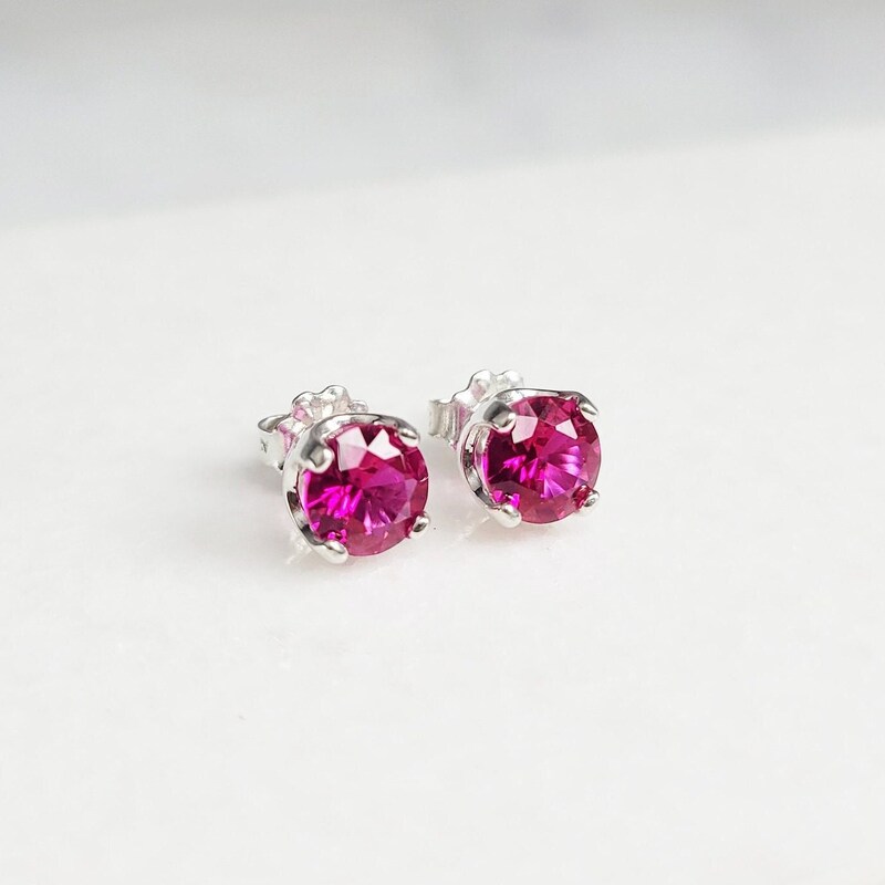 Ruby Earrings - Etsy