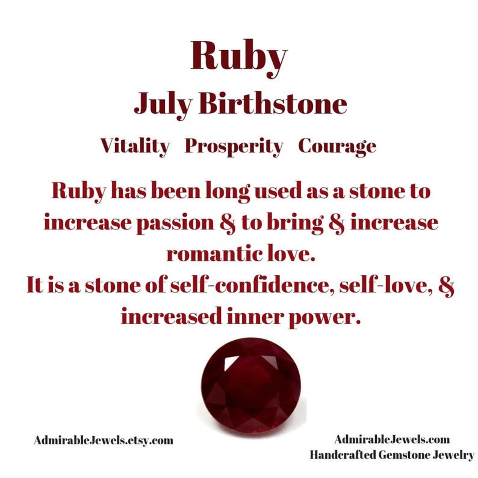 Genuine Ruby Bracelet, July Birthstone /handmade Jewelry/ Gold Chain ...