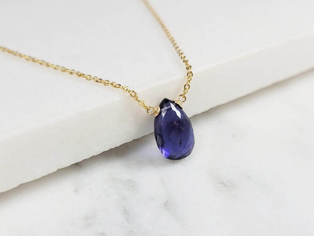 Iolite Necklace, Gemstone Necklace / Handmade Jewelry / Necklaces for ...
