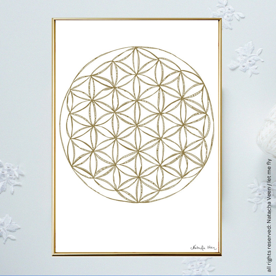 Flower of Life | Flower of Life Screen-printing | Flower of Life ...