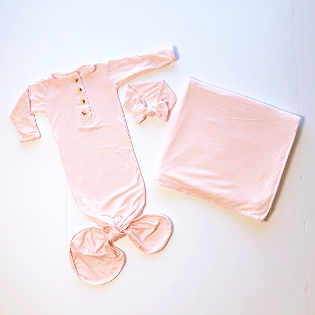 Baby Pink Complete Newborn Baby Bundle - Pink Baby Girl Swaddle Set ...