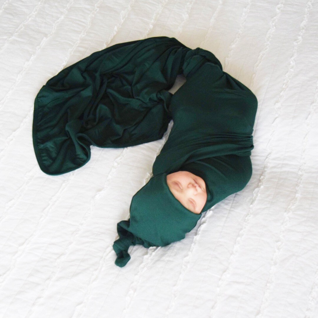 Hunter Green Swaddle Set, Green Boy/girl Swaddle Set - Hunter Green ...