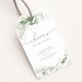 Greenery 80th Birthday Favor Tags Printable, Greenery Thank You Tags ...