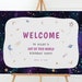 Outer Space Party Welcome Sign Template, Printable Space Party ...