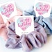 Printable Party Favor Tag for Hair Scrunchies, Personalized Scrunchie ...