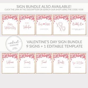 Printable Valentines Gift Tags, Valentines Day Favor Tags Template ...