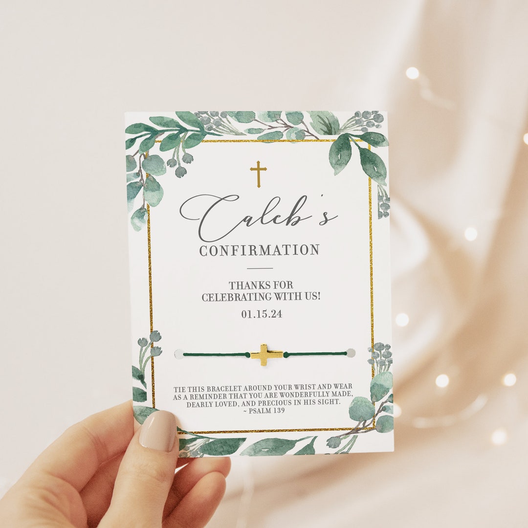 Confirmation Favors, Make A Wish Bracelet Favors, Unique Confirmation ...