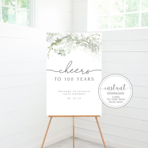 100th Birthday Poster to Sign - Etsy