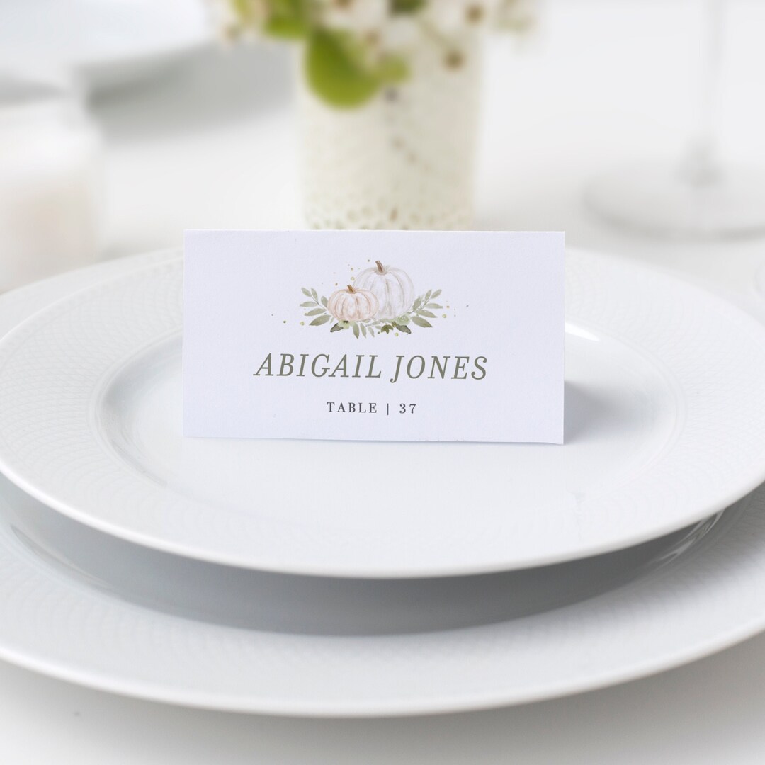 Fall Place Cards Template Fall Wedding Place Cards Fall - Etsy