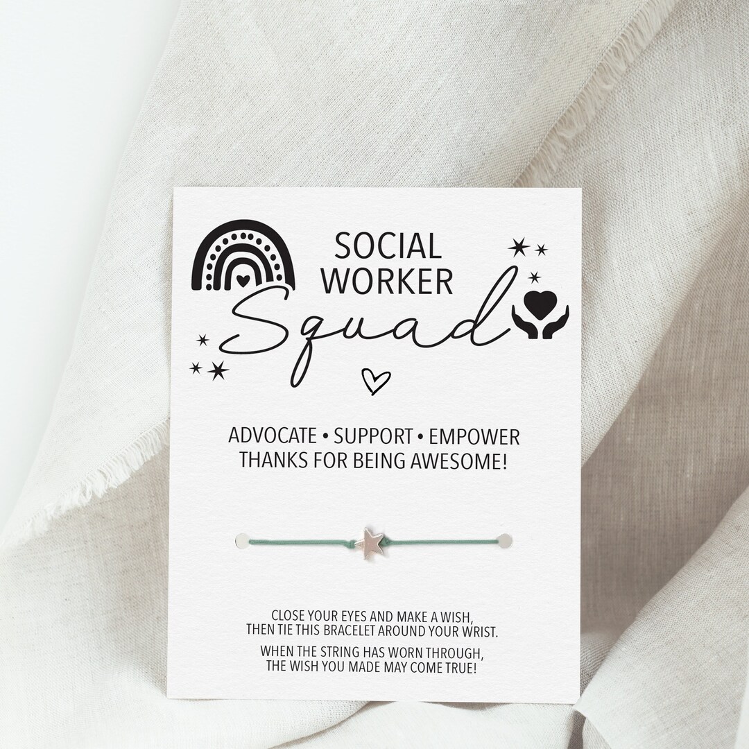 Social Worker Gift, Make A Wish Bracelet, School Social Worker Gifts ...