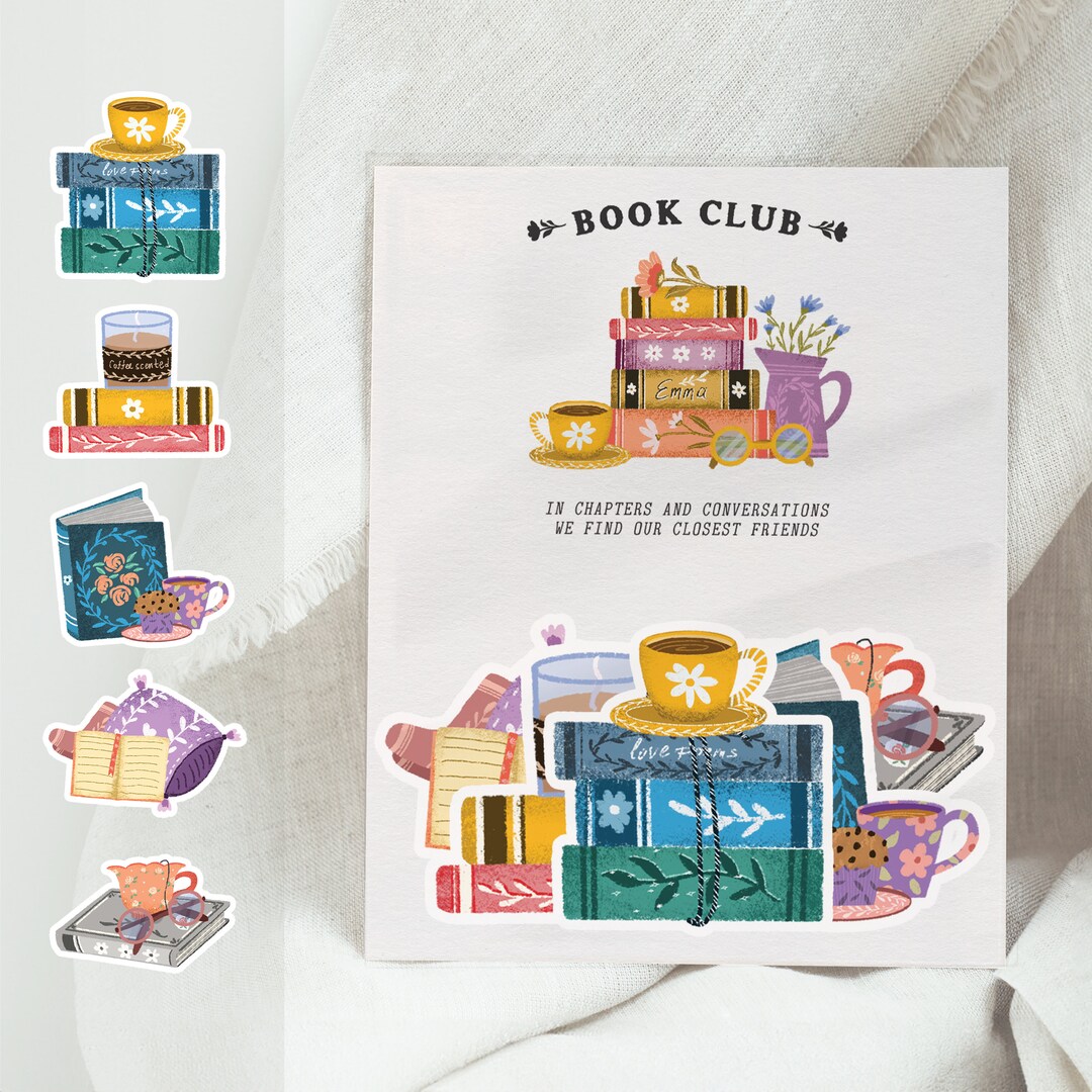 Book Club Gifts, Book Club Stickers, Gift for Book Club, Bookish Gifts ...