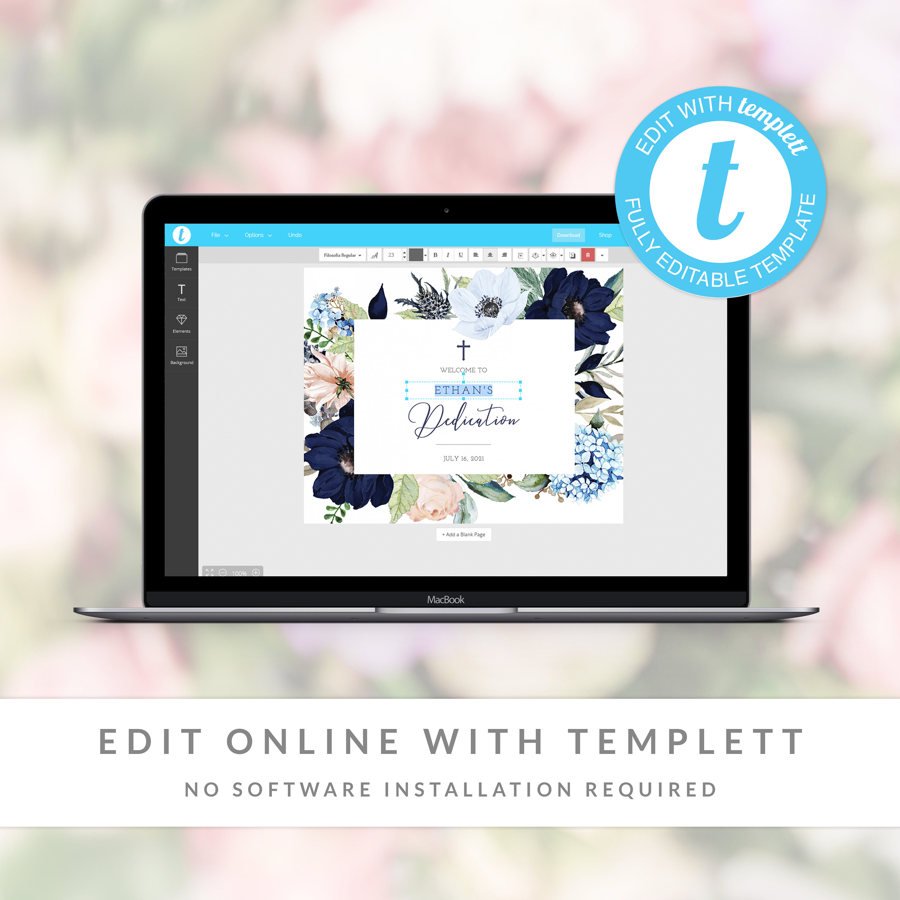 Baby Dedication Welcome Sign Template Large Welcome Sign | Etsy