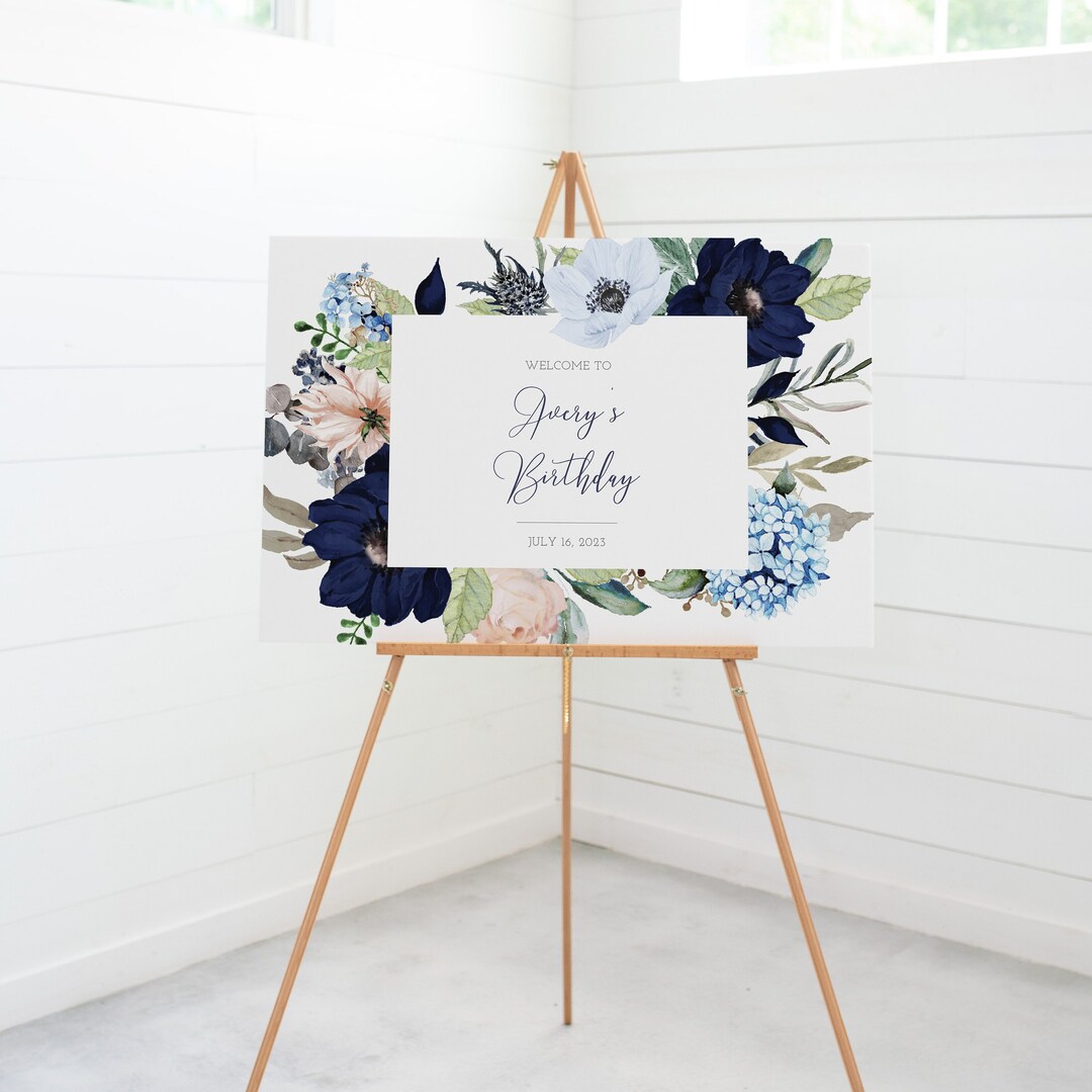 Birthday Party Welcome Sign Template, Large Welcome Sign Printable ...