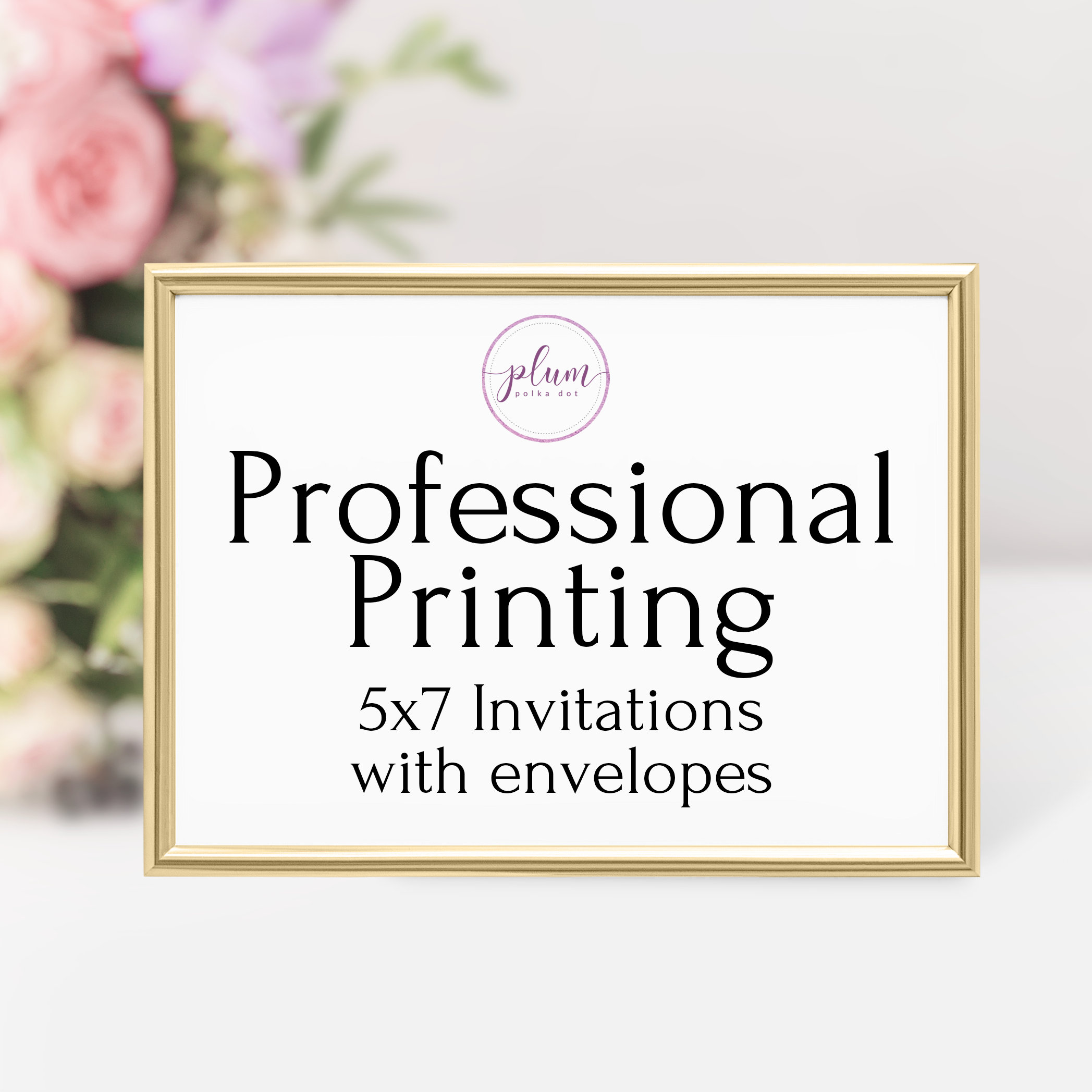 5x7 prints Professionally printed invitations Invitations and envelopes ...