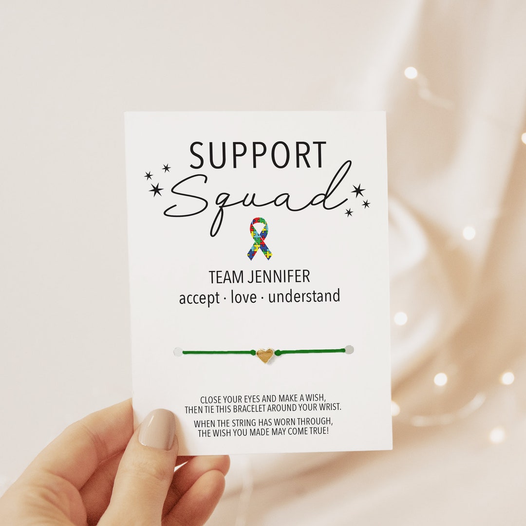 Autism Support Gift, Make A Wish Bracelets, Autism Support Squad ...