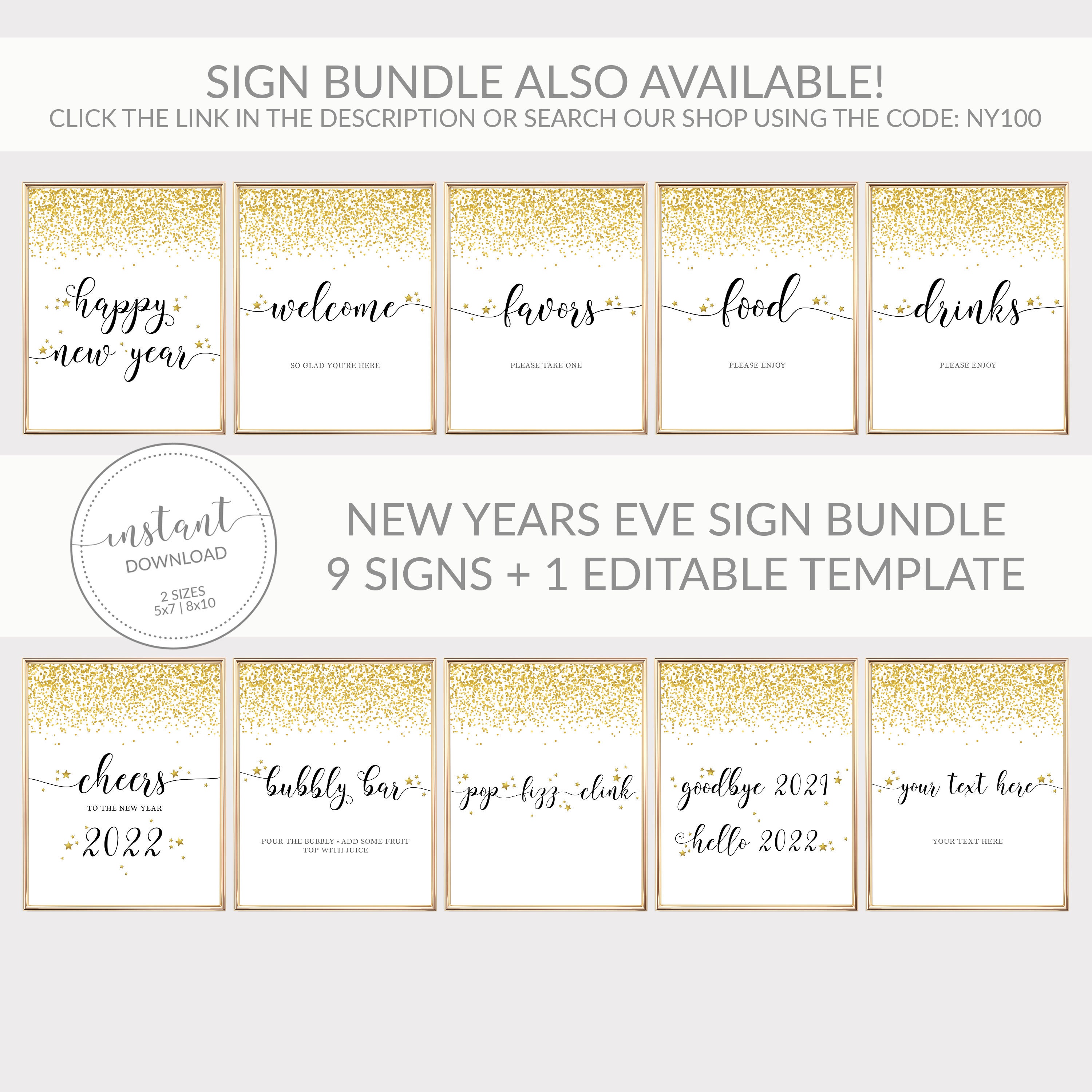 New Years Eve Border 2022