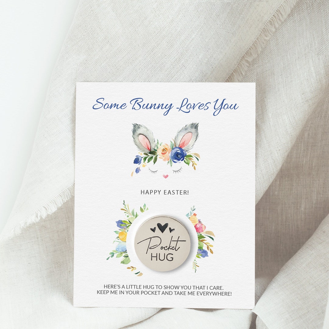 Pocket Hug Easter Card, Easter Gifts, Easter Basket Stuffers, Easter ...