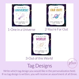 Outer Space Valentine Card With Scrunchie, Galaxy Valentine's Day Gift ...