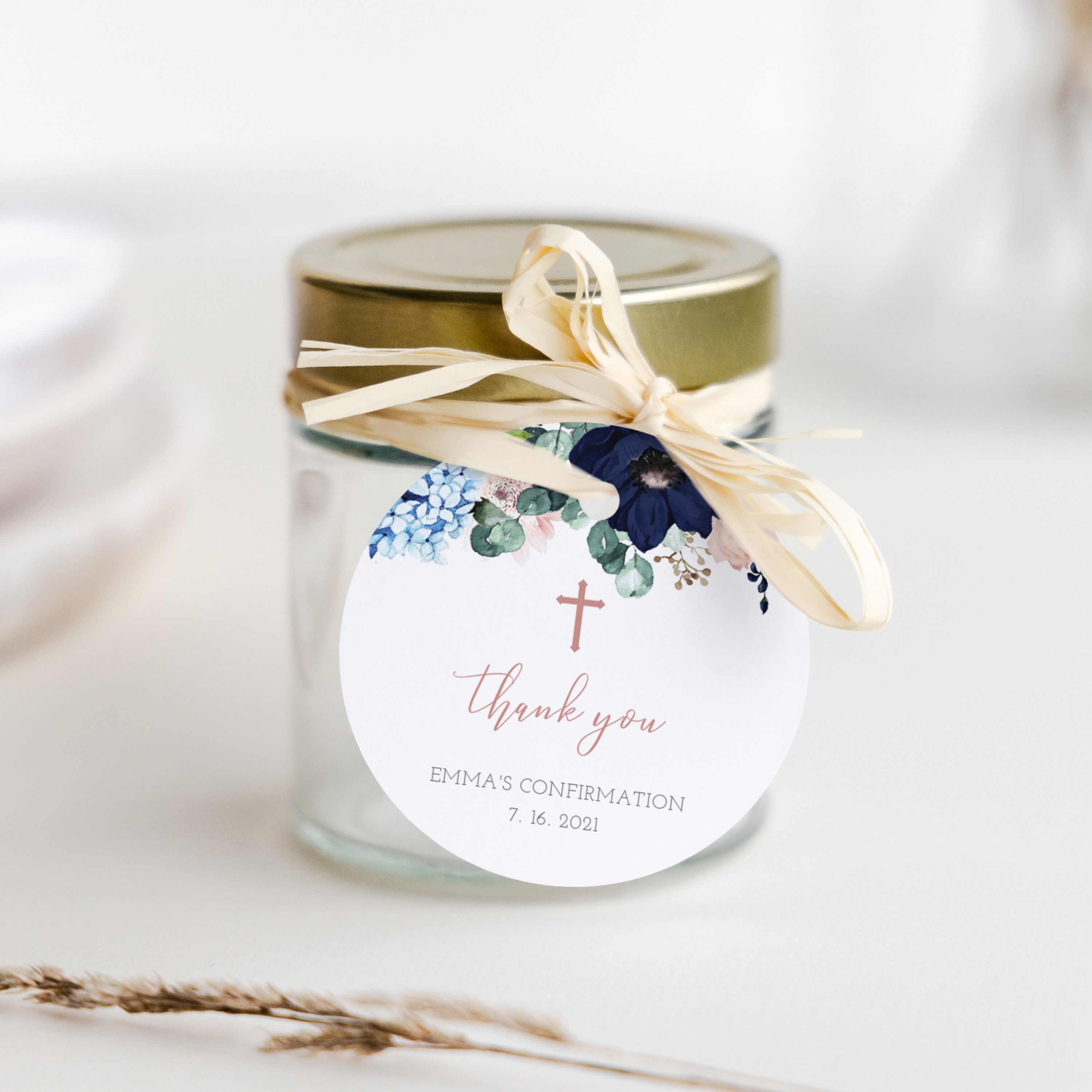 Printable Confirmation Favor Tags Template Boy Confirmation | Etsy