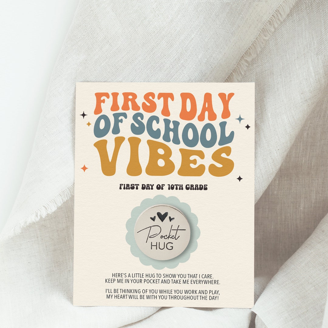 Pocket Hug Happy First Day of School Gifts, Welcome Back to School Gift ...