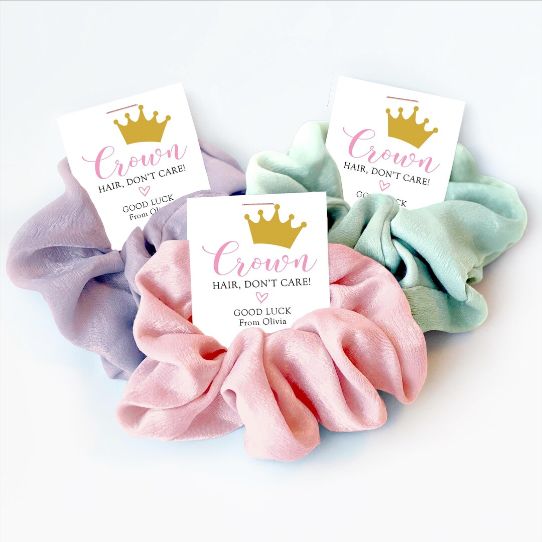 Pageant Gifts, Hair Scrunchie, Crown Hair Don't Care, Beauty Pageant ...