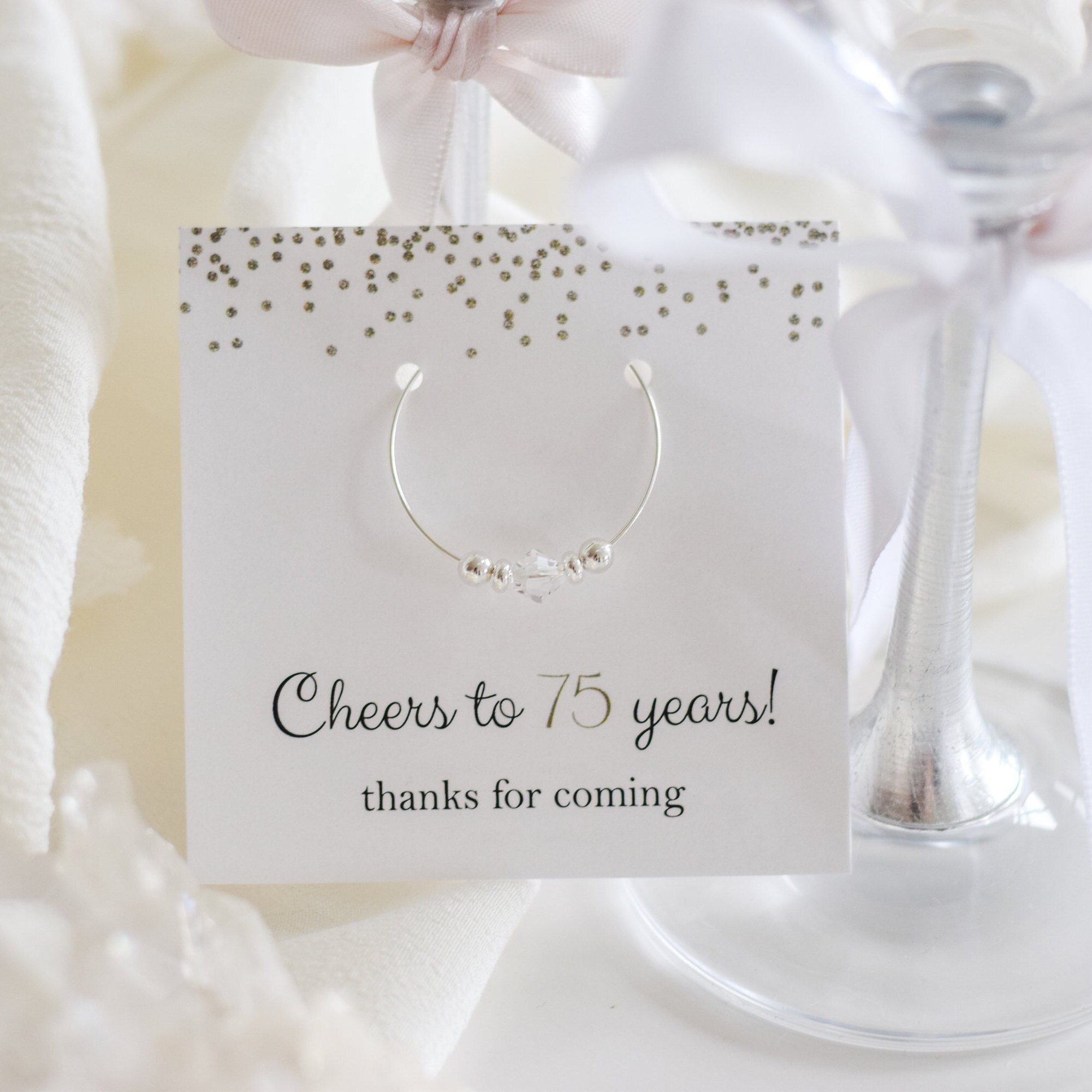 75th Birthday Party Favors Cheers to 75 Years 75th Birthday | Etsy