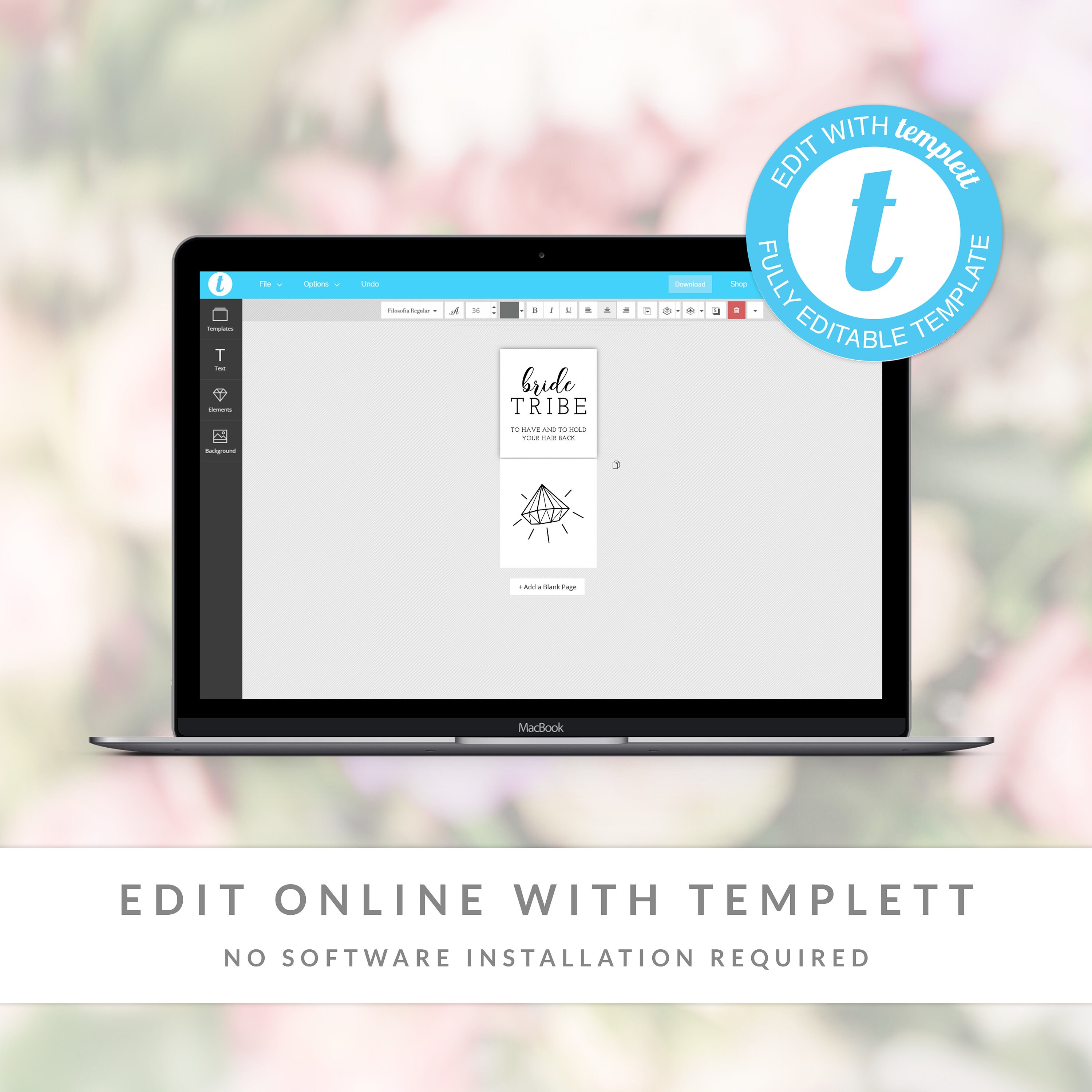 Printable Bride Tribe Tag for Hair Scrunchies, Printable Scrunchie Tag ...