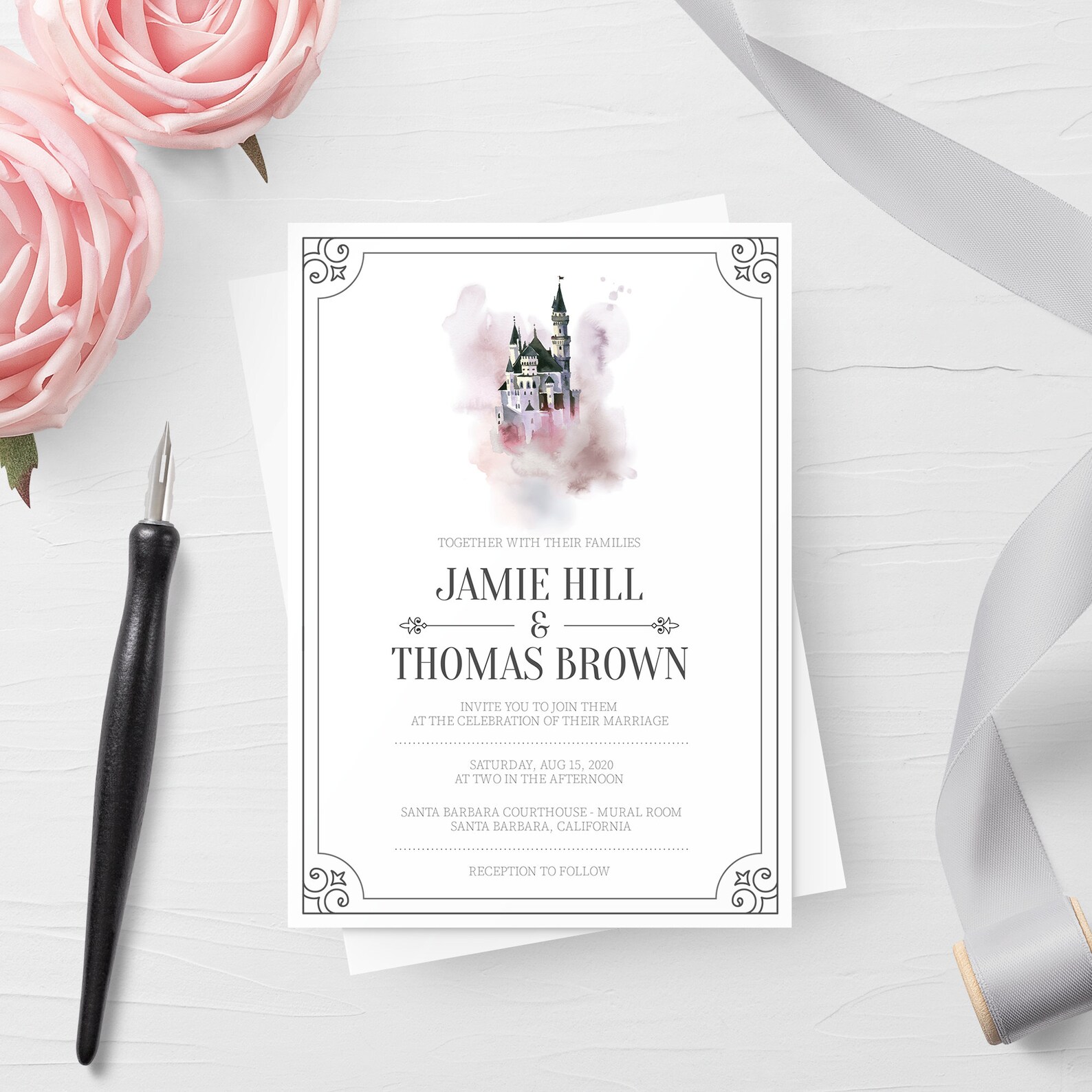 Fairytale Wedding Invitations Template Fairy Tale Wedding - Etsy Canada