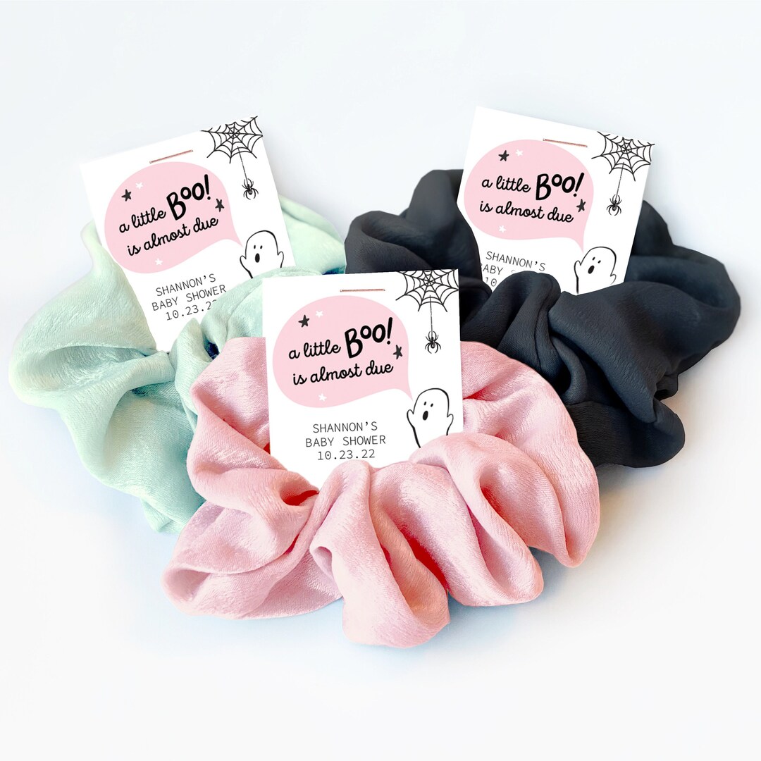 Halloween Baby Shower Favors Girl Hair Scrunchies A Little - Etsy