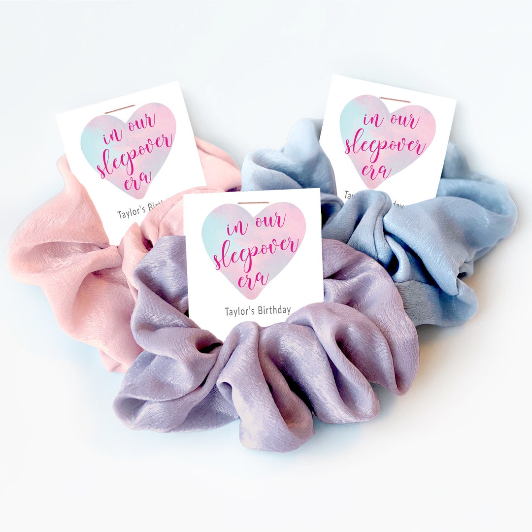 Sleepover Party Favors, Hair Scrunchie, in Our Sleepover Era, Slumber ...