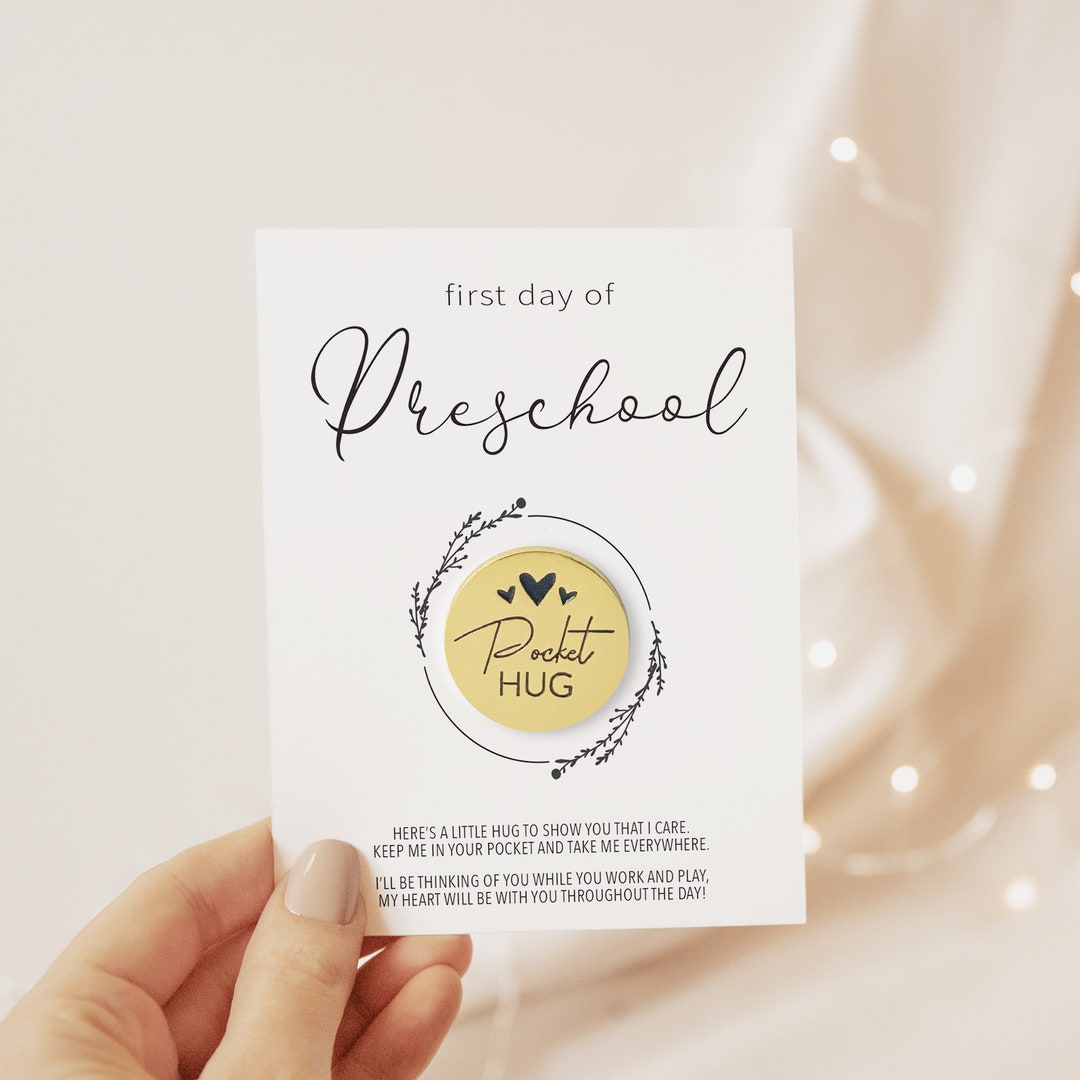 Pocket Hug First Day of Preschool Gift, Happy First Day of School Gifts ...