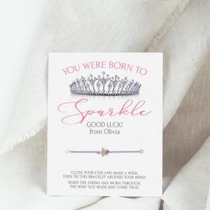 Pageant Gifts, Wish Bracelet, You Were Born to Sparkle, Beauty Pageant ...