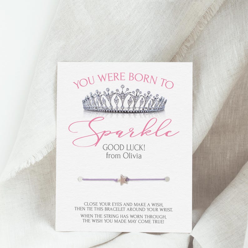 Pageant Gifts, Wish Bracelet, You Were Born to Sparkle, Beauty Pageant ...