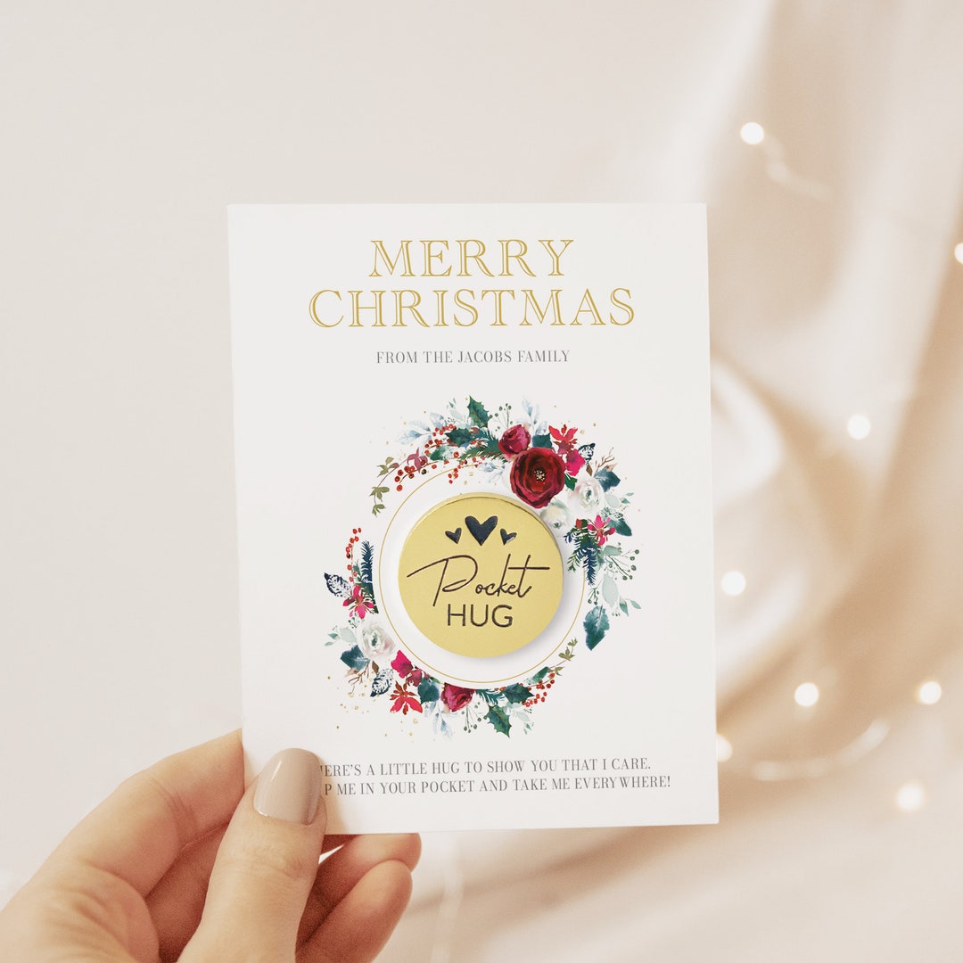 Christmas Pocket Hug, Small Christmas Gift for Friends, Teen Stocking ...