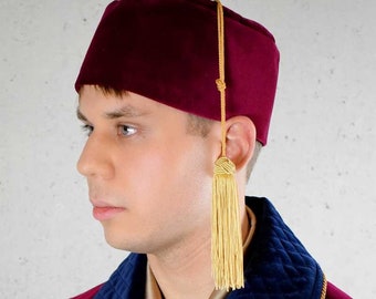Velvet Smoking Cap - Etsy
