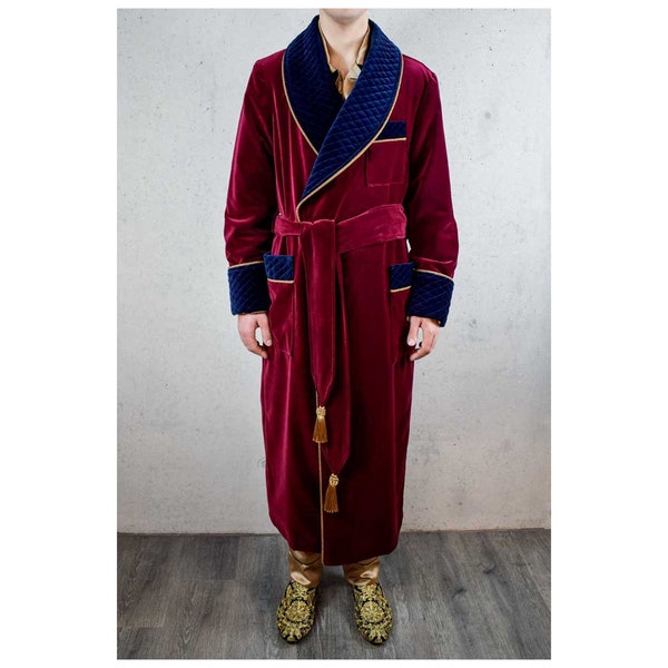 Velvet Smoking Robe - Etsy