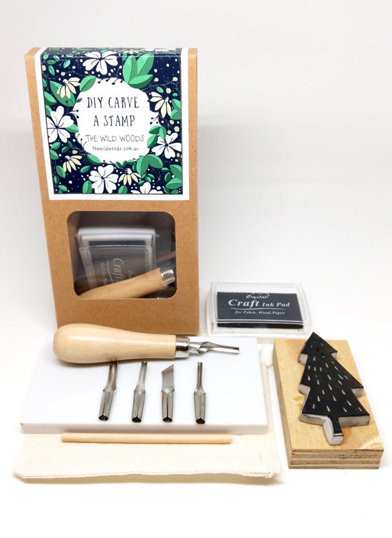 DIY kit DIY stamp kit stamp carving diy rubber stamp DIY