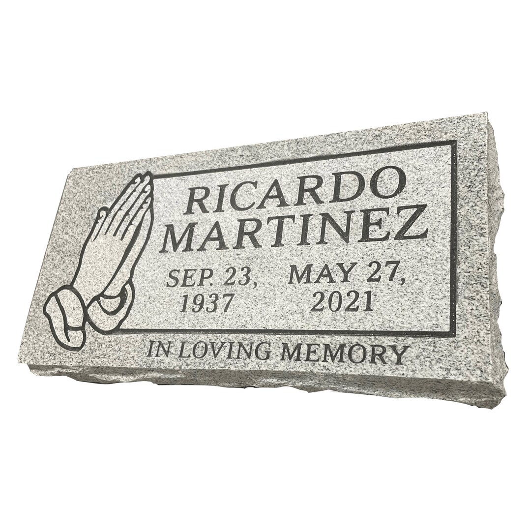 Granite Cemetery Headstone- Engraved - Multiple Design Options - Simple ...