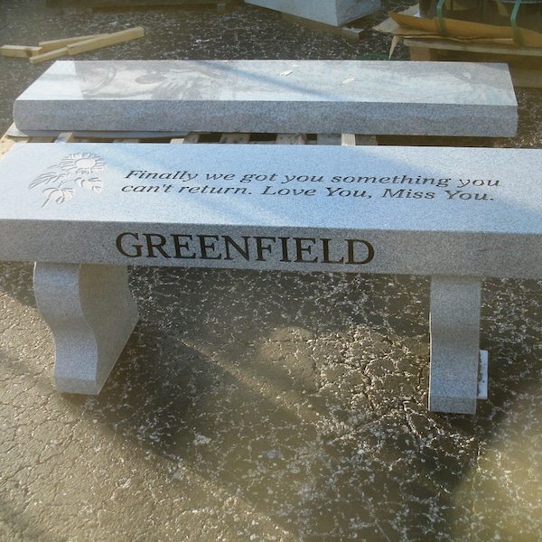 Headstone Bench - Etsy