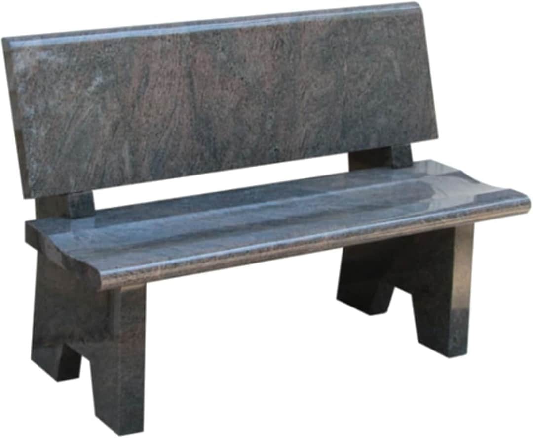 Cemetery Bench- Headstone- Large Granite- Park Style- Engraving ...