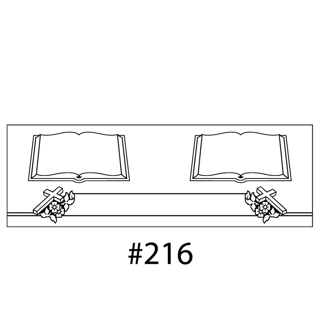 Companion Bevel Headstone- Engraving Included- Multiple Design Options ...