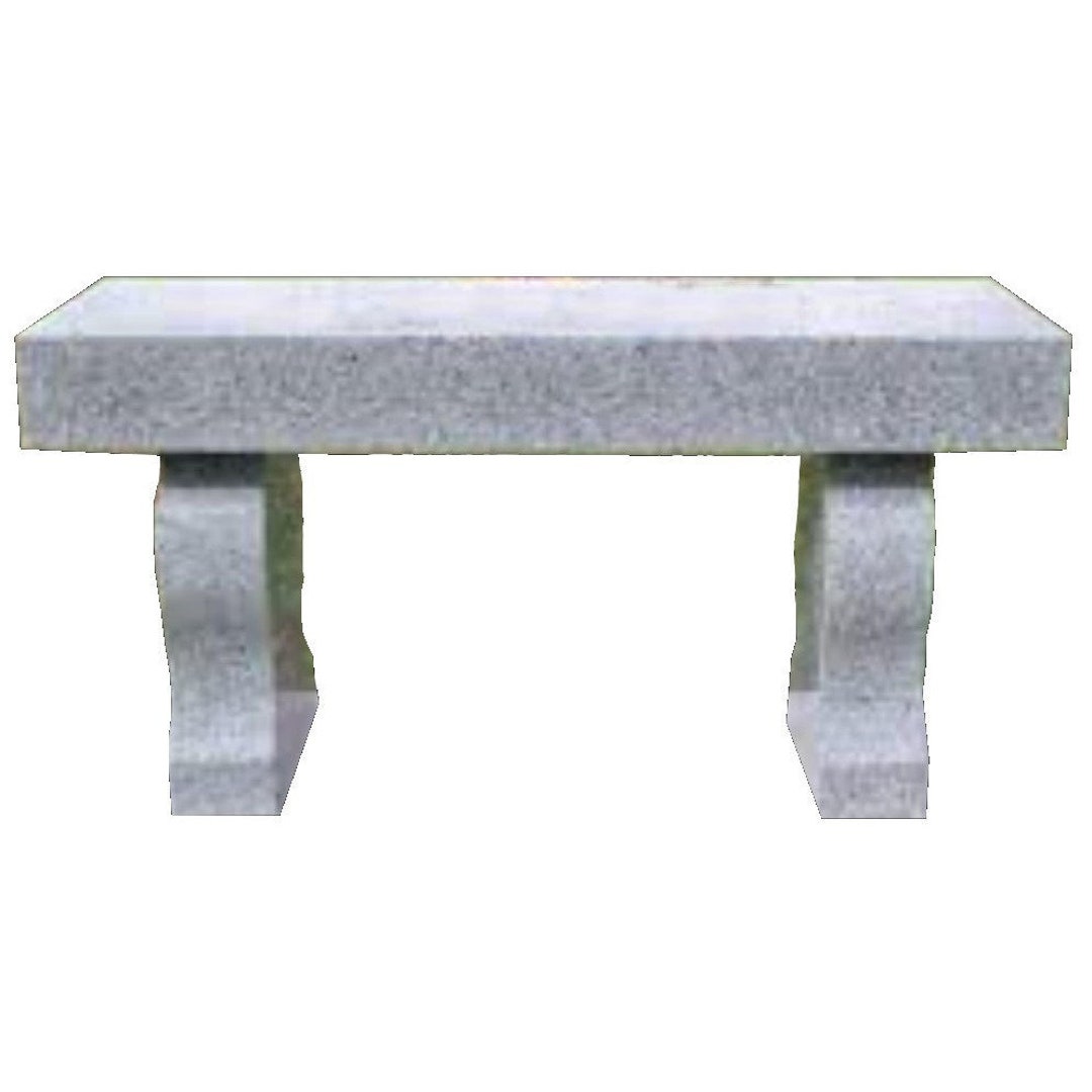 Cemetery Bench- Headstone- Large Granite- Harp Support - Engraving Available - Base Available to ...