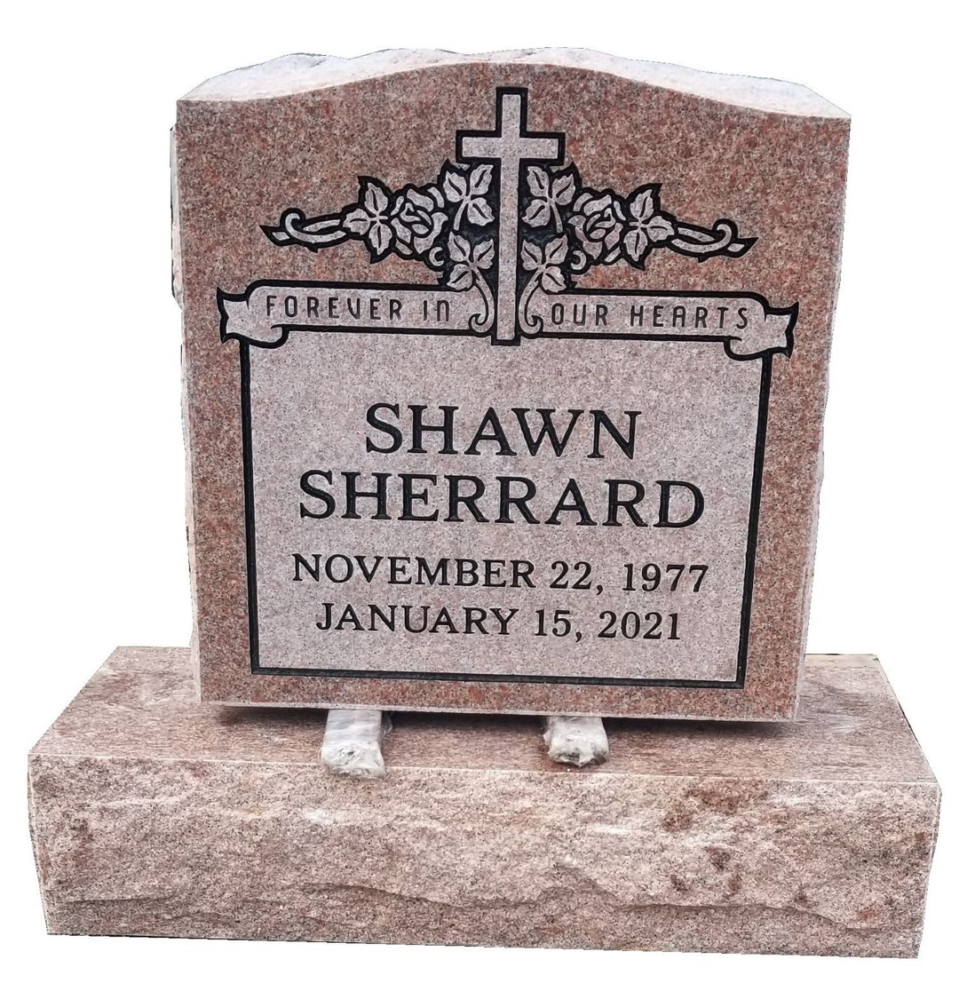 Headstone Cemetery Monument Small Granite Engraving Included - Etsy