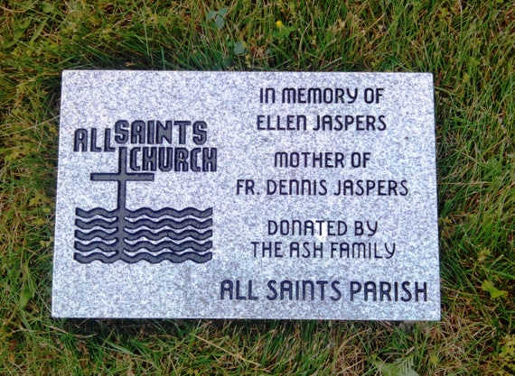 Dedication stone 2 granite personalized and custom | Etsy