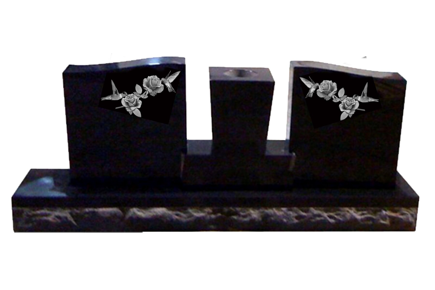 Headstone- Black Granite- Tablets - Companion - Engraving Included - Etsy