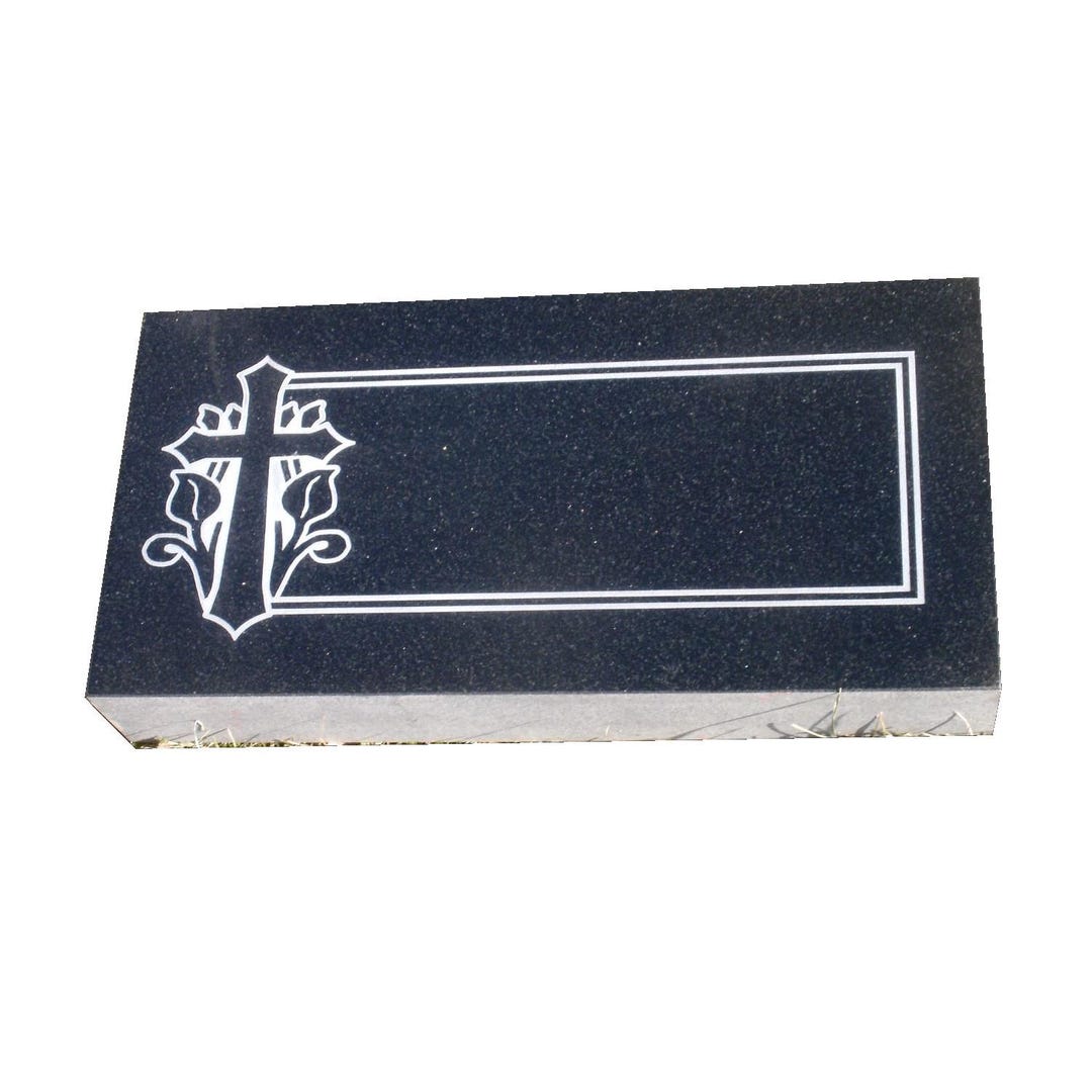 Granite Cemetery Headstone Engraved Multiple Design Options Simple ...