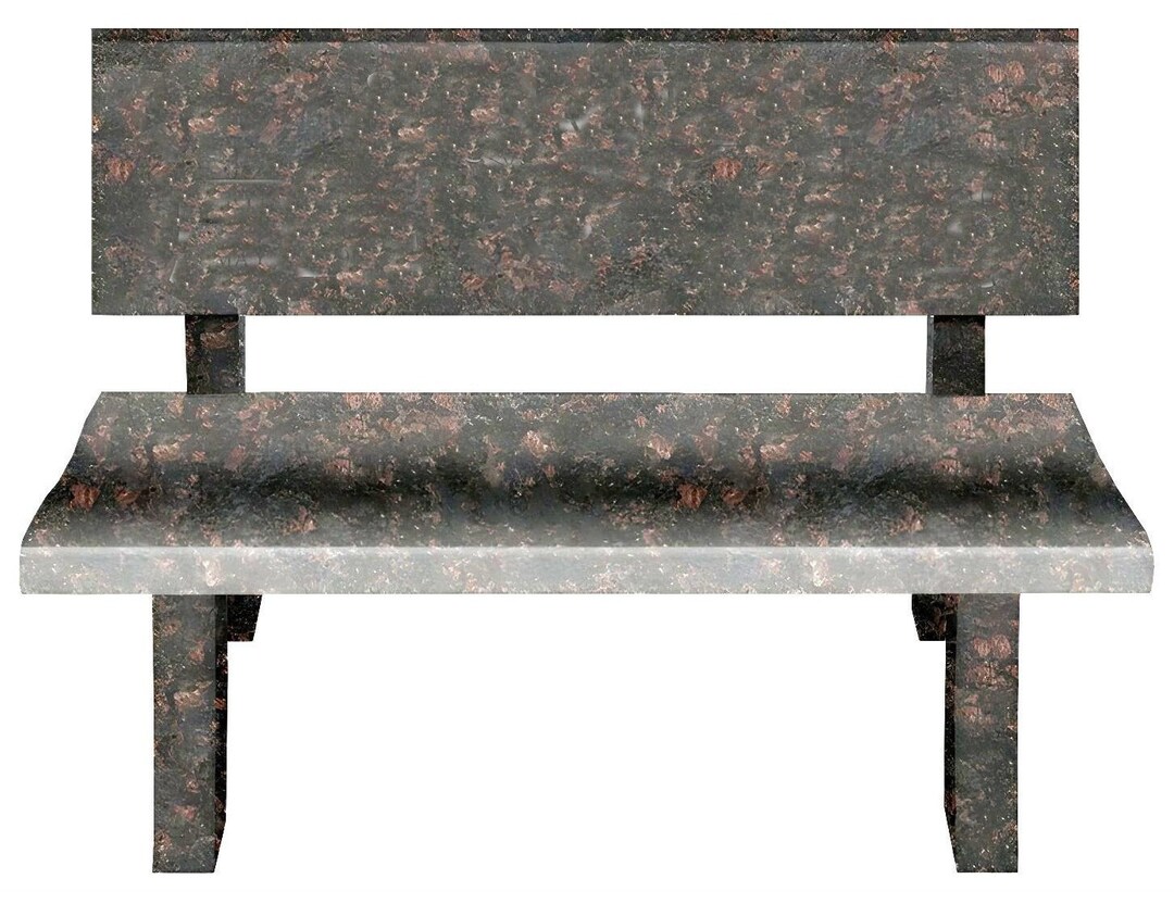Cemetery Bench- Headstone- Large Granite- Park Style- Engraving ...