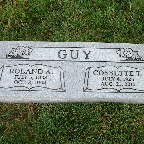 Slanted Headstone - Etsy
