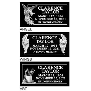 Granite Cemetery Marker - Monument Grade Granite. Multiple Design ...